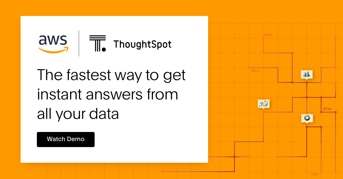 ThoughtSpot + AWS search & AI-driven analytics