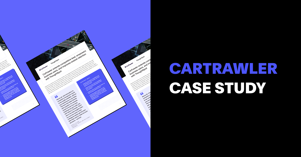 CarTrawler extends competitive advantage with ThoughtSpot