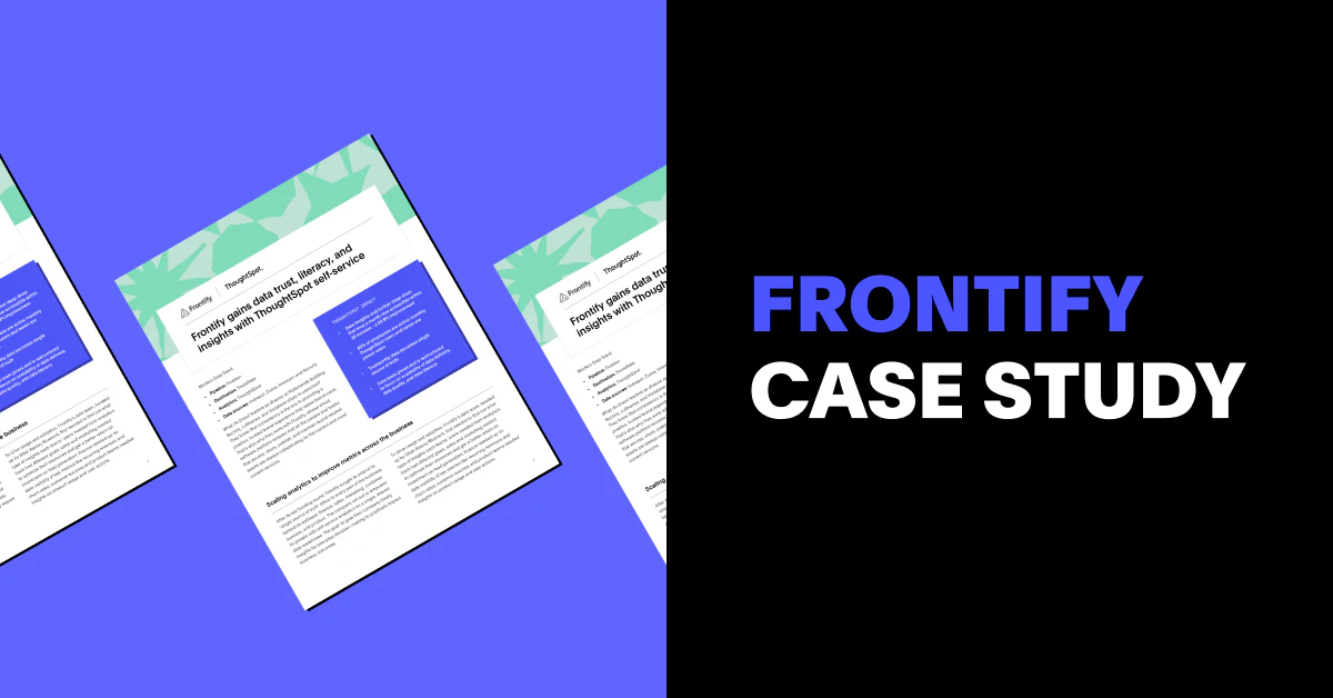 Frontify improves speed to insight by 99.9% with ThoughtSpot