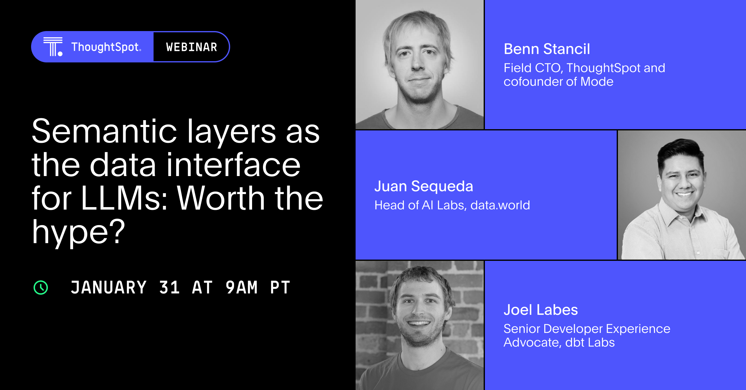 Semantic layers as the data interface for LLMs| ThoughtSpot