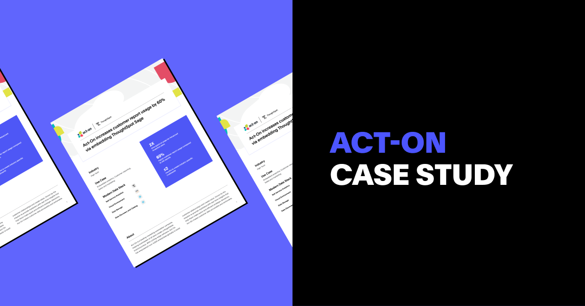 Act-On increases monthly customer report usage by 60% with TSE