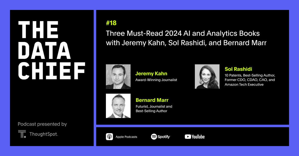 Three Must-Read 2024 AI and Analytics Books with Jeremy Khan, Sol ...