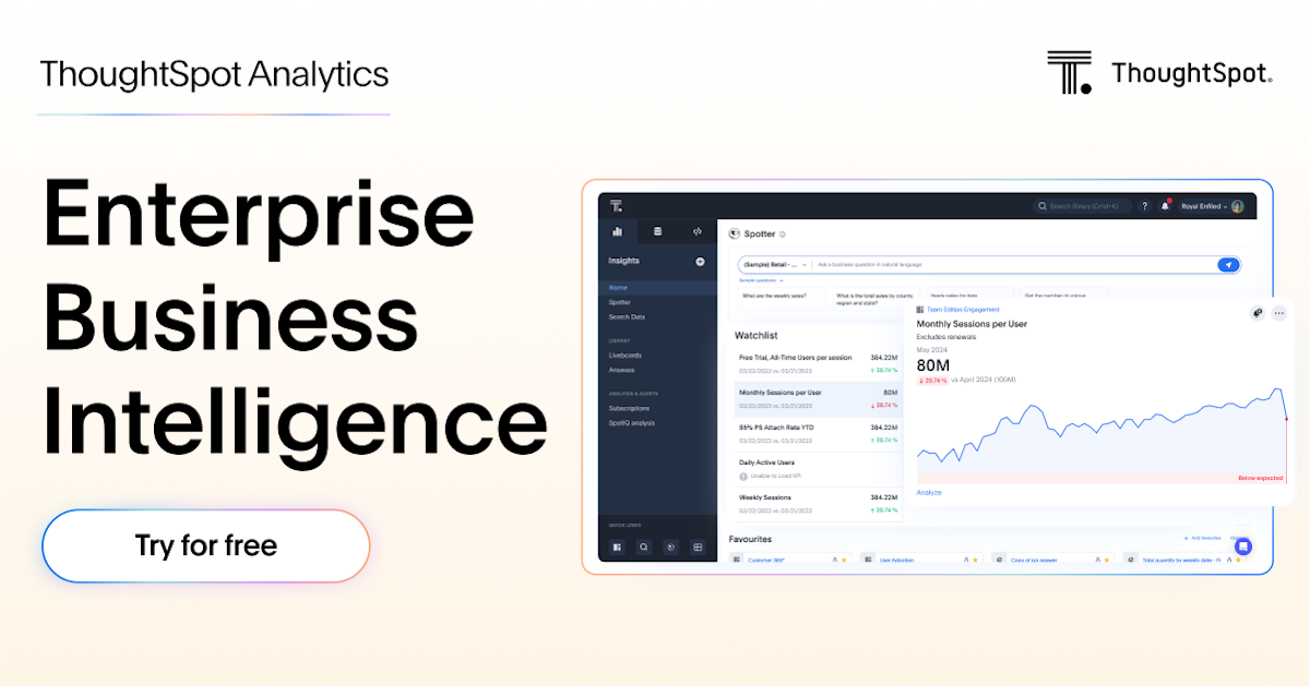 Enterprise Business Intelligence for Real-Time Insights