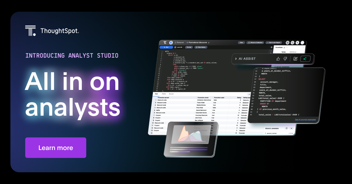 ThoughtSpot Launches Analyst Studio, Empowering Data Teams to ...