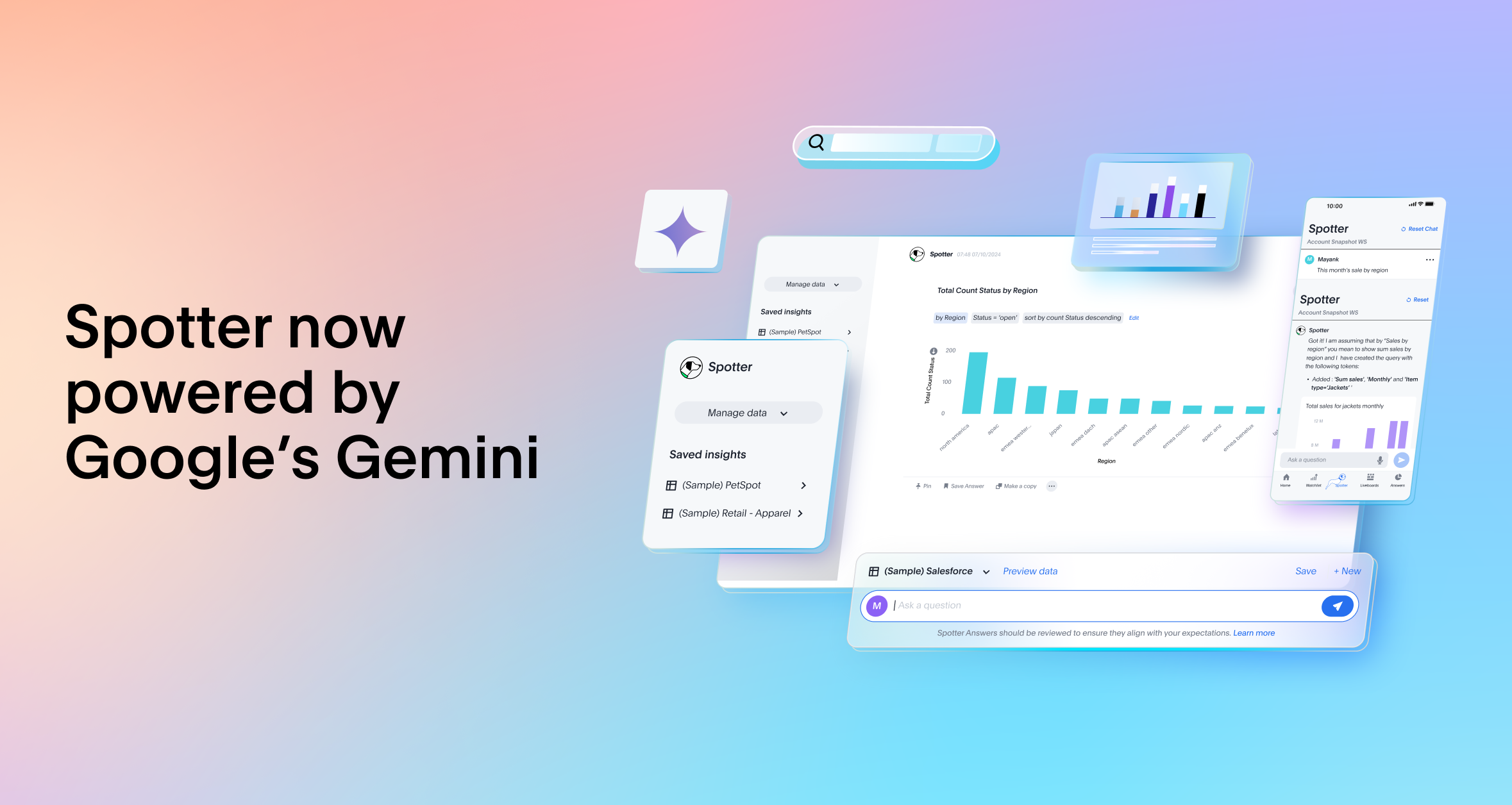 Gemini is now available with ThoughtSpot’s AI agent
