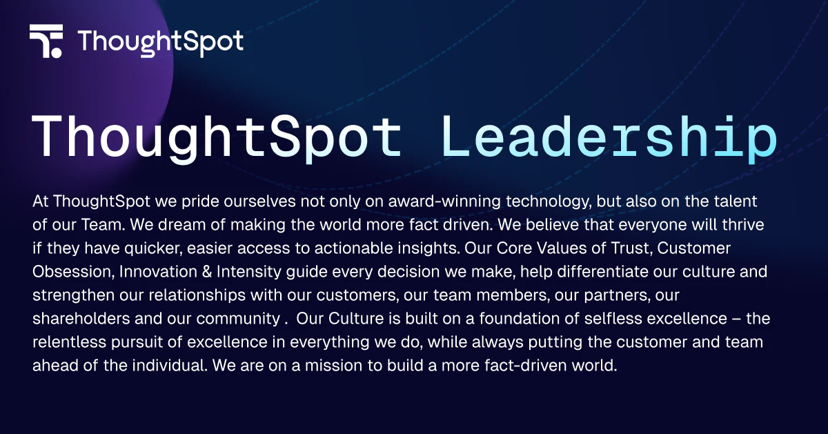 Get to Know Our Team | ThoughtSpot