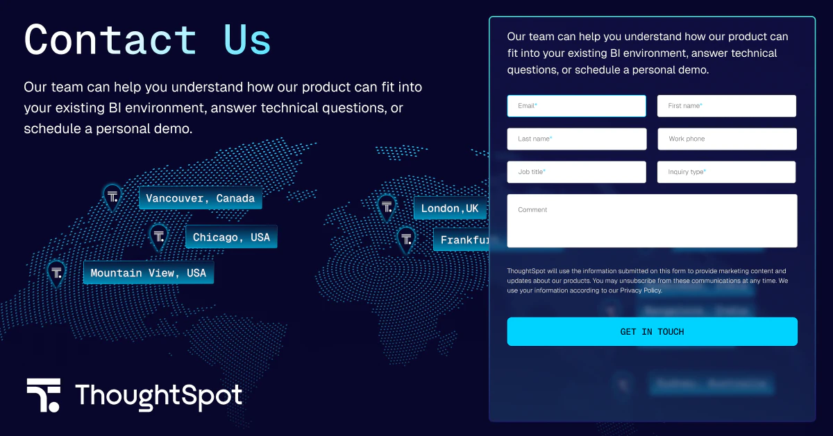 ThoughtSpot Contact Us